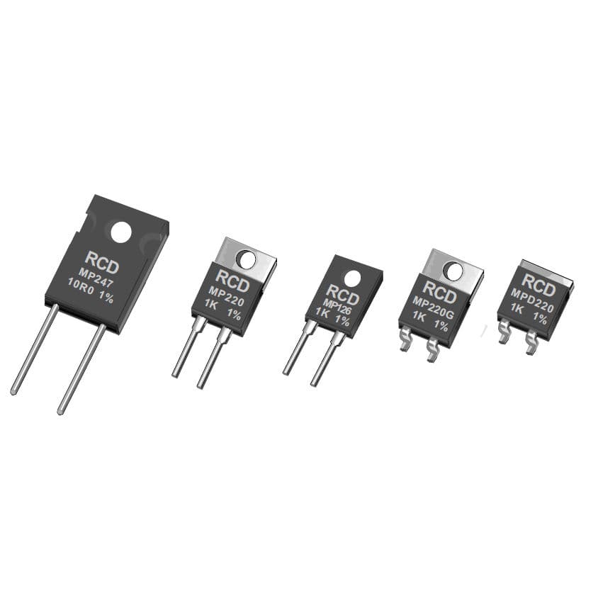 Metal-film resistor - MP series - RCD Components - power / board-mount ...