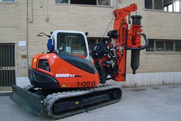 Piling drilling rig - CF3S - TES CAR Srl - crawler / rotary / hydraulic