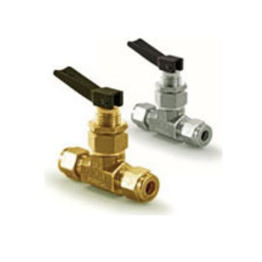 Needle valve - H1210BN1/8 - HAM-LET - lever control / for control / female