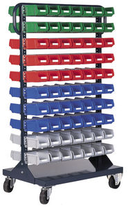 Wall-mounted for storage bins stand - 785 x 310 x 1000 mm | PR-10/4 ...