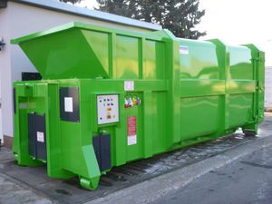 Organic trash compactor - Paktor 10 - GILLARD SAS - wet / mobile / monobloc