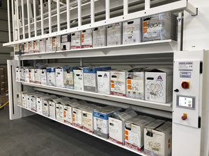 Roll storage carousel - SYSTEO INDUSTRIE S.A.S - vertical / fabric ...