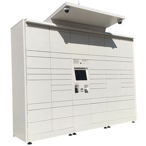 Automatic parcel locker - REXEL - smart / stainless steel