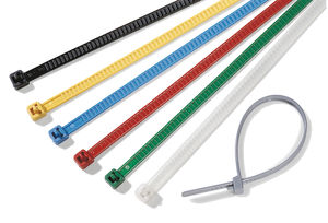 Polyamide cable tie - PE400 - HellermannTyton - outside serrated / reusable
