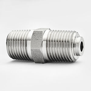 Stainless steel nipple - PHX4/6NL - PUSHNA INTERNATIONAL - threaded ...