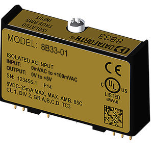 True RMS input module - 8B33-xx Series - Dataforth Corporation - insulated