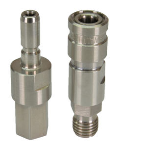 Quick coupling - HP series - WALTHER-PRÄZISION - hydraulic / for gas ...