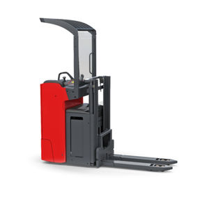 Electric stacker truck - D10FP - Linde Material Handling - with rider ...