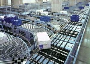 Parcel sorting system - max. 2 100 p/h - OKURA Group - high-speed / pusher