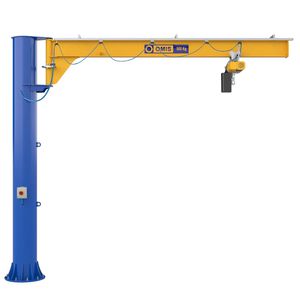 Pillar jib crane - CTE - OMIS - 270° / electric / electric