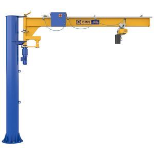 Pillar jib crane - CTZ - OMIS - 270° / mobile / with hoist