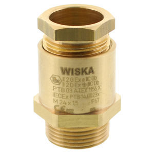 Brass cable gland - OSSP-R series - WISKA Hoppmann GmbH - IP66 / threaded