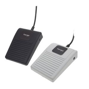 Control foot switch - 6220 - HERGA - electric / single pedal / compact