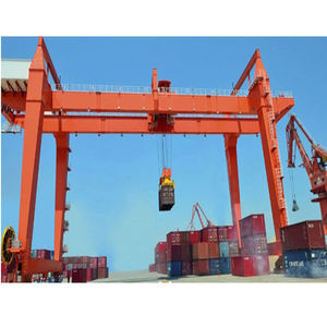 Rail-mounted gantry crane - Henan Weihua Heavy Machinery Co., Ltd - for container / hydraulic