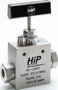 Manual valve - HF-HYD series - HIP - regulating / threaded / straight