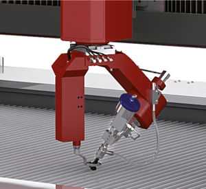 Water-jet cutting head - Waterjet Corporation s.r.l. - 5-axis / 3D / 2D