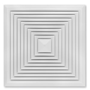 Square air diffuser - DLQL - TROX - ceiling