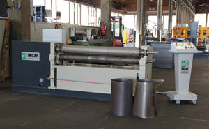 3-roller plate bending machine - IMCAR - hydraulic / conical / CNC