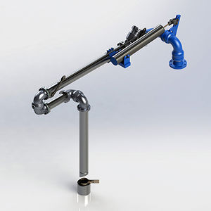 Top loading and unloading arm - LA300/400 series - Zipfluid srl - bottom / fluid transfer