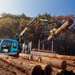 Swing-arm log loader - 105Z series - Hiab - truck-mounted