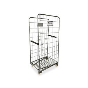 Nestable roll cage container - Compactainer® - K. Hartwall Ltd - shelf ...