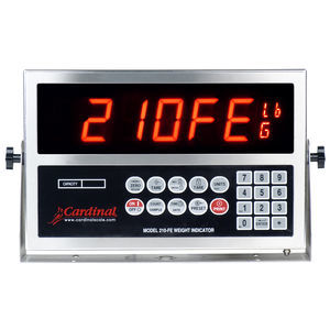 LED display weight indicator - 200 - Cardinal Scale - panel-mount / RS-232