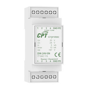 Surge protector for telecom applications - DIN 24V-5N - Cirprotec - for ...