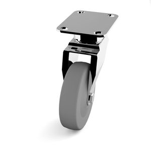 Swivel caster - 509902 - Alutec Group srl - base plate
