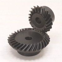 Bevel gear - PB series - KHK - spiral / hub / plastic