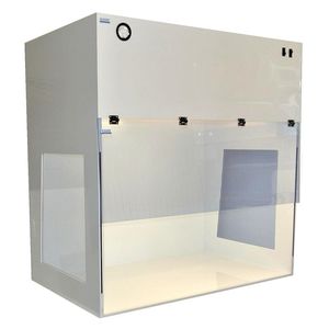 Vertical laminar flow booth - 1000-2-D - Cleatech LLC - stainless steel
