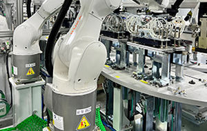 Robotic assembly line - HANWHA MACHINERY - for control / short-cycle