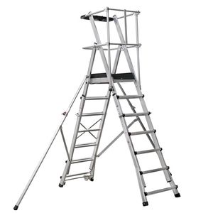 Aluminum ladder - TS - CAGSAN LADDERS - sliding / security