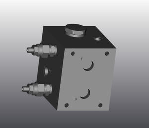 4-way hydraulic block - ET203 - EUROFLUID HYDRAULIC SRL - cast iron ...