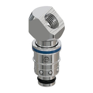 Quick coupling - HPS International - hydraulic / 45° angle / nickel ...