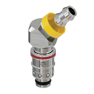Quick coupling - HPS International - hydraulic / 90° angle / male