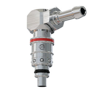 Fitting with valve - HPS International - hydraulic / push-to-lock ...