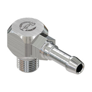 90° angle fitting - HPS International - hydraulic / threaded / barbed