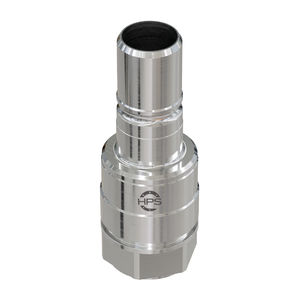 Self-sealing fitting - HPS International - hydraulic / threaded / brass