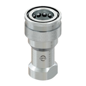 Quick coupling - HPS International - for hydraulic oil / threaded / steel