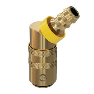 45° angle fitting - HPS International - hydraulic / socket / brass