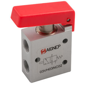 Poppet pneumatic directional control valve - 02VR - AIGNEP - roller lever / mechanically ...