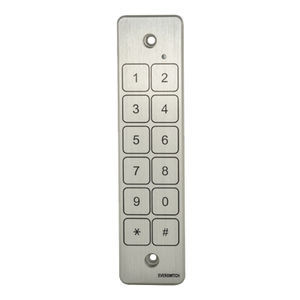 12-key keypad - AT1G26-200 - Barantech - wall-mounted / piezo / metal