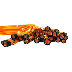 Signal cable harness - IC AUTOMATION - circular / rugged / for servo motors