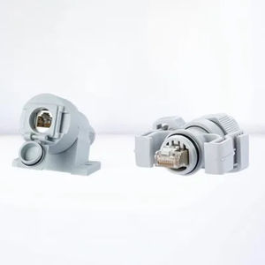 Push-pull electrical connector - IC AUTOMATION - RJ45 / metal / plastic