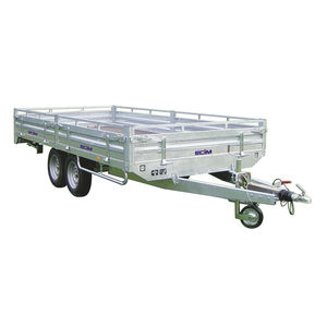 Vehicle trailer - PVB series - ECIM Remorques - hydraulic / tilting