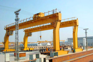 Rail-mounted gantry crane - Henan Kuangshan Crane Co., Ltd. - for subway plattforms / double-girder