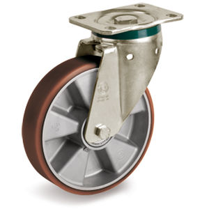 Swivel caster - 58GH series - Tellure Rôta - base plate / for trolleys ...