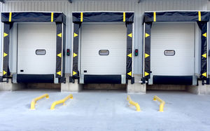 Flexible dock shelter - Kavidoors - retractable / loading