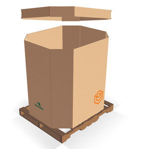 Cardboard packaging box - Cascades - custom-made
