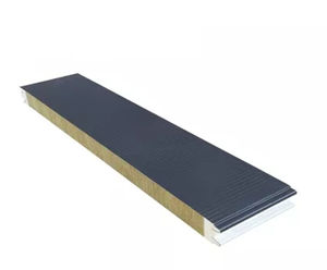 Mineral wool core sandwich panel - BRDECO - rock wool core / steel ...